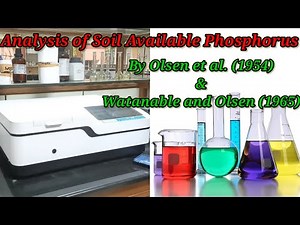 Determination of Available Soil Phosphorus. मिट्टी में फोस्फोरस की जाँच। #Soilavailablephosphorus