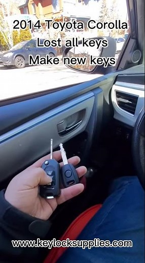 2014 Toyota Corolla Key All Lost, Program New Keys, Keydiy Genetate Remote, 8A Transponder Chip