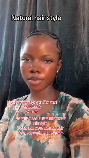 Natural hair style #naturalhair #weaving #africanweaving #lovedstyles