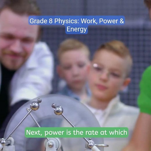 Grade 8 Physics: Understanding Work, Power, and Mechanical Energy Explained!