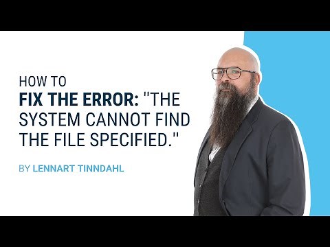 SOLIDWORKS TUTORIAL: How to fix the error message: ''The system cannot find the file specified.''