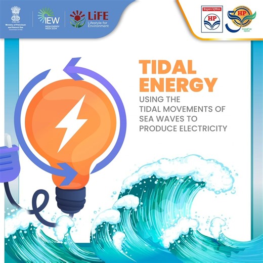 46 reactions | Producing energy from the tidal waves of oceans and seas using special generators is called Tidal Energy. Tidal Waves are a renewable source of energy like wind and more powerful too, however this technique is yet in its initial stages. #TidalEnergy #HPCL #DeliveringHappiness #HPTowardsGoldenHorizon | HPCL | Facebook
