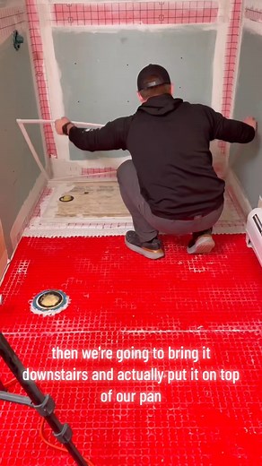 Simple @CASTICO shower pan install. #DIY #work #construction #homeimprovement #homerenovation #bathroomremodel #entrepreneur #hardwork #interiordesign #interior #tools | WINNI