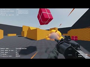 Bounce, grenade jump and explosions | Godot advanced FPS Weapon system - Showcase 3
