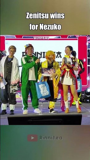 Zenitsu Wins for Nezuko! | Zenitsu Cosplay Moment