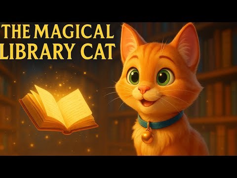 The Magical Library Cat ✨ Luna’s Wholesome Adventure | Heartwarming Animated Story