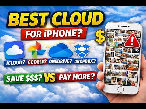 iPhone Storage Full? Best Cloud Options for Photos & Videos (iCloud, Google, OneDrive, Dropbox)