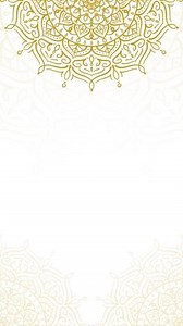 Download Simple Elegant Gold and White Floral Mandala Art Vertical Background with Intricate Hand Drawn Patterns Animation Design for free