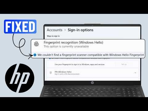 Fix "We Couldn't Find a Fingerprint Sensor" on HP Laptop (Windows 11).png