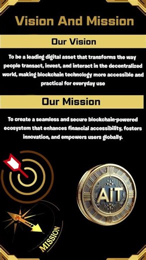 3️⃣ AIT Coin Vision & Mission Explained | Trust • Tech • Future