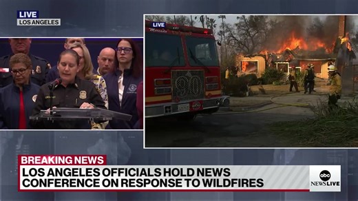 WILDFIRES LATEST: The Palisades Fire is "one of the most destructive natural disasters in the history of Los Angeles," officials said in an update on Thursday. The amount of destroyed structures is estimated to be in the thousands. Follow live updates: https://abcnews.go.com/US/live-updates/la-fires-live-updates-2nd-fire-escalates-quickly/?id=117448186 | ABC News
