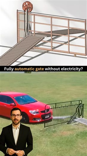 7.6K views · 36 reactions | Fully automatic gate whithout electricity  | Aar Cad Design' | Facebook