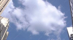 Dubai Marina Cable ride zipline xline between the skyscapers