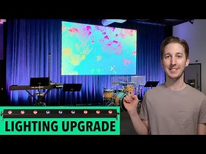 Adding LED Bars to the stage back wall | Church Lighting