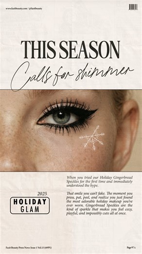 Fazit on Instagram: "Because the truth is, there’s no age limit on sparkle. There’s no cutoff for feeling festive. And there’s definitely no rule that says winter glam is only for kids or teenagers or people under some arbitrary age that someone made up to make themselves feel better about playing it safe. Snowflake Makeup Patches are for anyone who wants to feel magical during the season that literally revolves around twinkling lights, fresh snow, and celebrating the year. If you’re alive and w