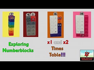 Let's Exploring Numberblocks x1 and x2 Times Table!!!