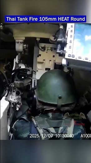 Thai Army M60A3 Fires 105mm HEAT Round at Targets in Intense Clash!