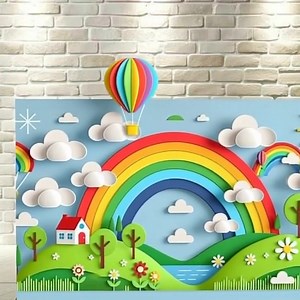 4D fun Rainbow 🌈 wall for Kindergarten classroom ❤️ | Shine and Smile : ABA and Sensory Activities and worksheets
