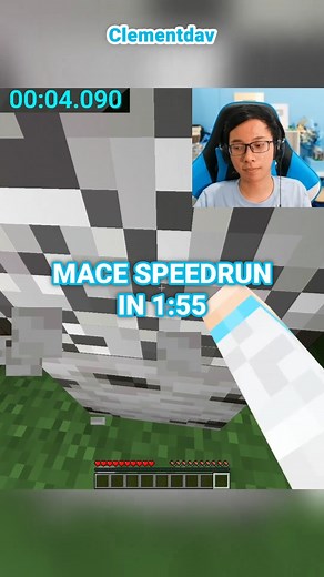 Fastest Minecraft Mace Speedrun in 1:55 (Top 3 Global)