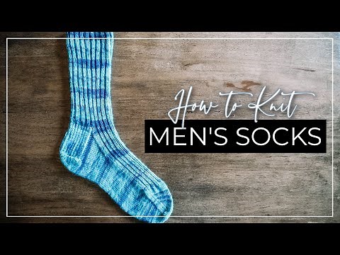 How to Knit Simple Men's Ribbed Socks | Megan Brightwood
