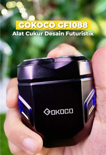 GOKOCO GF1088 Alat Cukur Mini LED RGB Desain Futuristik #gokocogf1088 #alatcukurmini #alatcukurelektrik #shaverportable #groomingpria