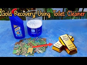 Gold Recovery Using Toilet Cleaner & Peroxide | DIY Gold Recovery