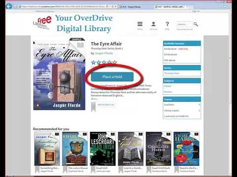 How to use the FLP Overdrive website to check out and place holds on ebooks