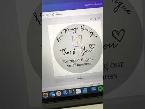 Making a round sticker - Munbyn label maker, with Canva and shipping cart reveal