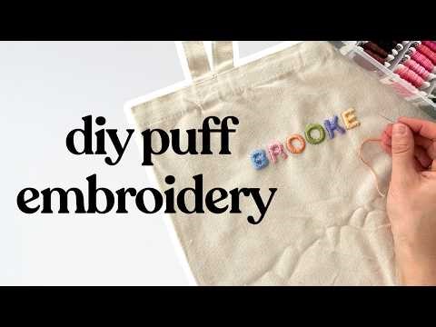 DIY Puff Embroidery