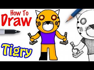 How to Draw Tigry | Roblox Piggy