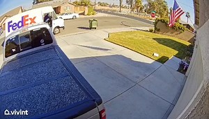 A customer says they are upset after a FedEx delivery driver was caught on video tossing a package onto their lawn. https://bit.ly/3Pn1LFY (Video: Viewer) | FOX26