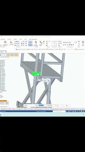 Hydraulic Scissor Lift Design in Solid Edge #mechanical #shorts #engineering