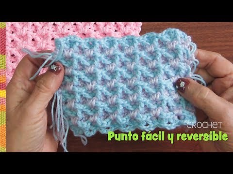 Easy and reversible crochet stitch especial for baby blankets / Tejiendo Perú