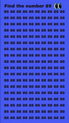 Find the number 89
