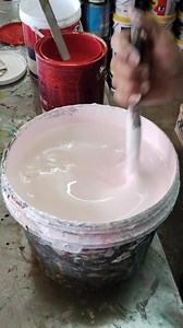 Light pink color gloss latex paint #lightpinkcolor #toluidinered #paintmixing #fbpagesreels | B-M colors TV