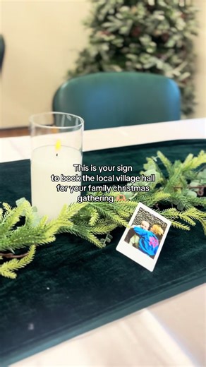 This might become our new tradition 🤭 ✅ Loads of room for the kids to run wild 🤪 ✅ Table big enough for everyone 🙌🏽 ✅ Less pressure on just one host 👌 ✅ No awkward guests outstaying their welcome 😅 #villagehallchristmas #christmas2025