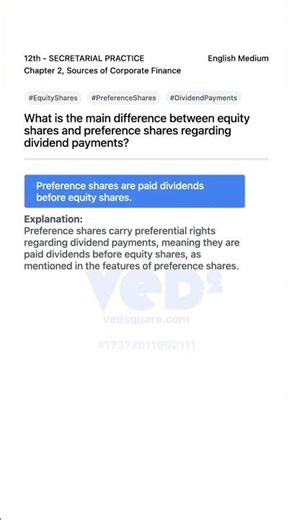 Equity vs Preference Shares Dividend Differences Explained