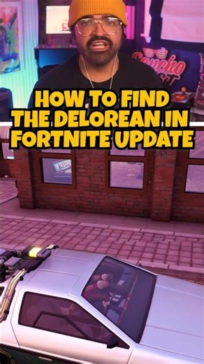 How to find the Delorean Time Machine car in Fortnite #fortnite