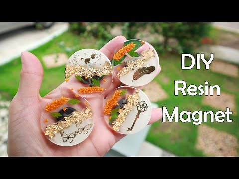 Easy Resin Magnet | Resin Fridge Magnets Idea | resin art tutorial