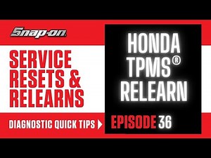 Honda® TPMS Relearn | Snap-on Diagnostics