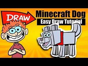 Let’s Draw a Minecraft Dog | Easy Step by Step