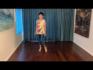 One Step Forward line dance demonstration and tutorial by Stephie