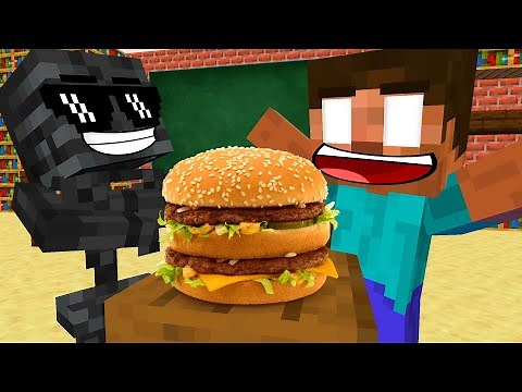 Minecraft Mobs : COOKING CHALLENGE 4 (Minecraft Animation Parody)