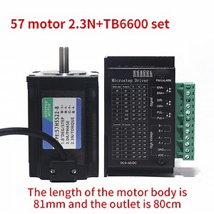 [Hot Item] 57byg250c Tb6600 2.3n. M L82mm 6.35mm Single Shaft Stepper Motor Controller Kit