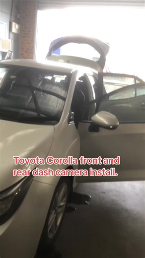 Front and rear dash camera install into the Toyota Corolla. | Penrith Auto Electrical