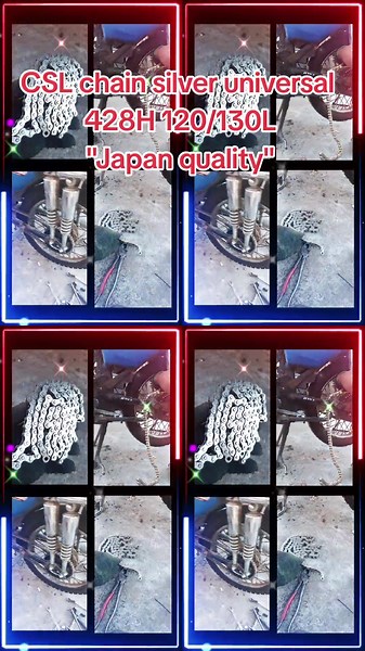 #motorcycle #csl silver chain universal 428H 120L 130L #japan quality heavy duty #bike and motor shop