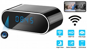 Watch wifi connection of this clock spy camera on Amazon Live