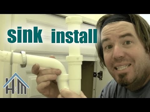 How to install a bath sink, vanity and faucet. Easy! Home Mender.