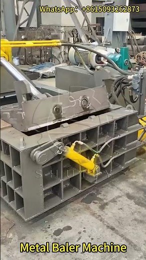 Metal Baler Machine | Heavy-Duty Scrap Metal Compaction & Recycling | Demo