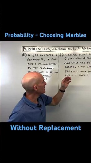 Choosing Marbles Without Replacement - Probability